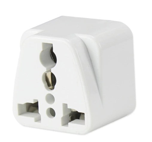 POWER ADAPTER STANDAR SZ-018, US TO CHILE FORMAT, WHITE– Distritech